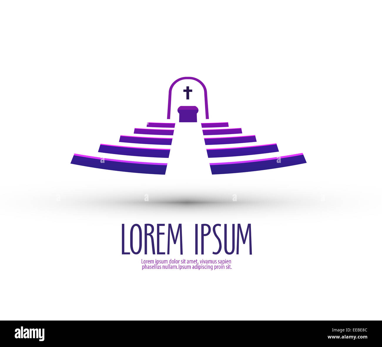 religion vector logo design template. church or sanctuary icon Stock ...