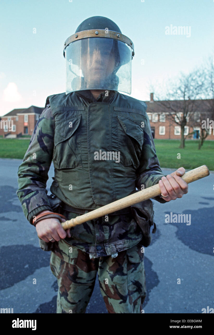 WEAPONS OF ULSTER - FEBRUARY 1972. riot control baton and equipment ...