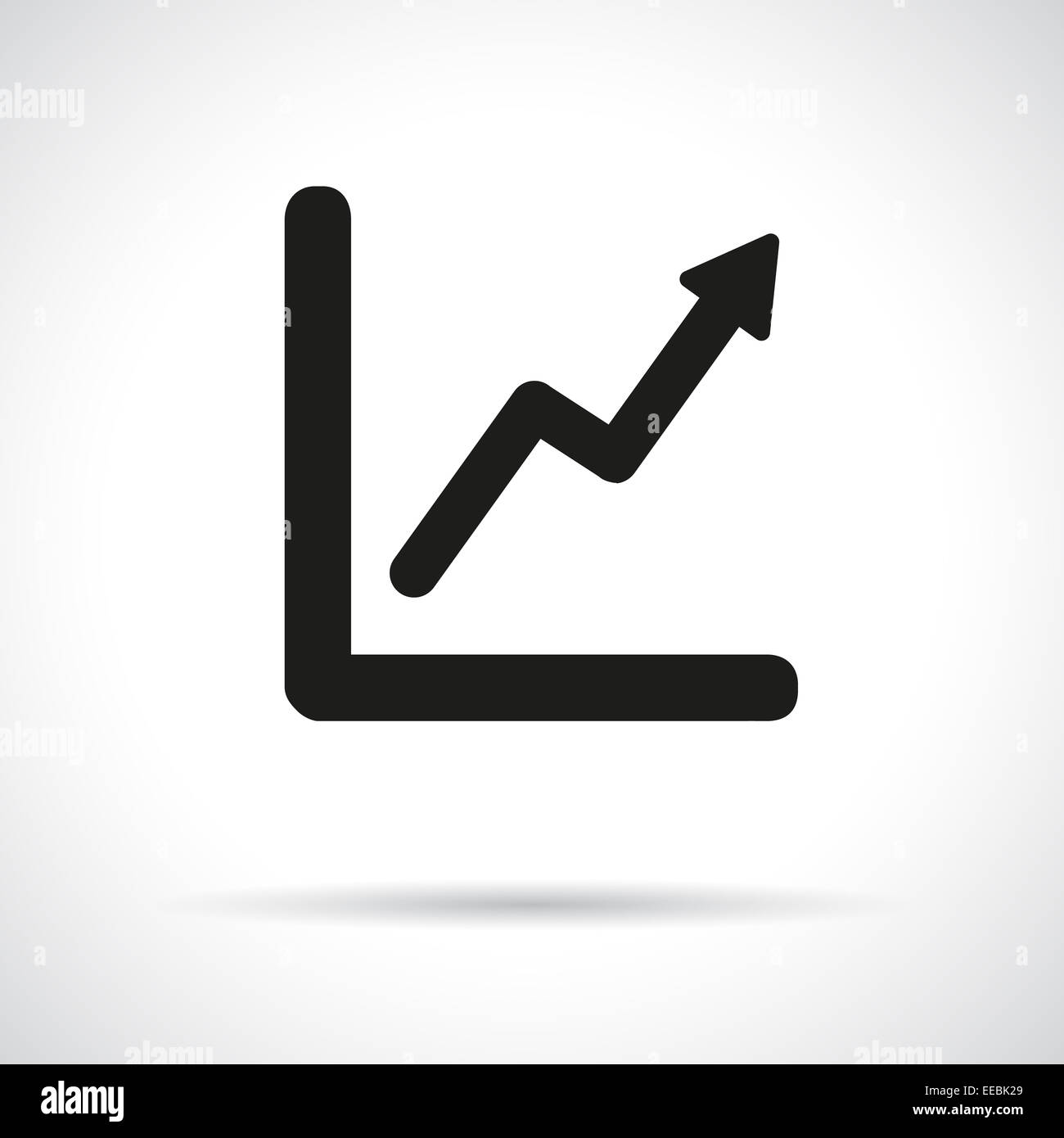 Arrow graph icon hi-res stock photography and images - Alamy