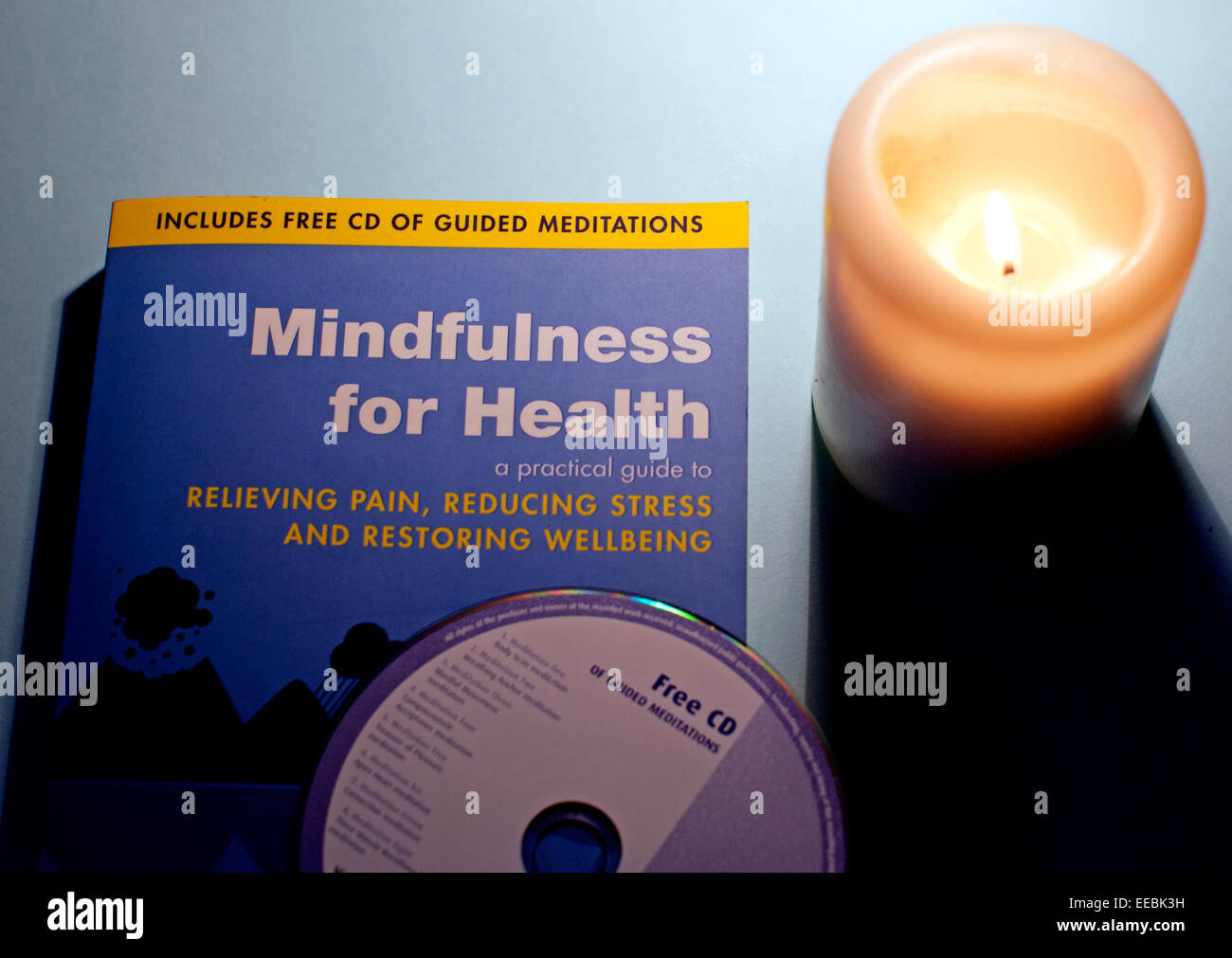 Book and CD guide to Mindfulness Meditation, London Stock Photo - Alamy