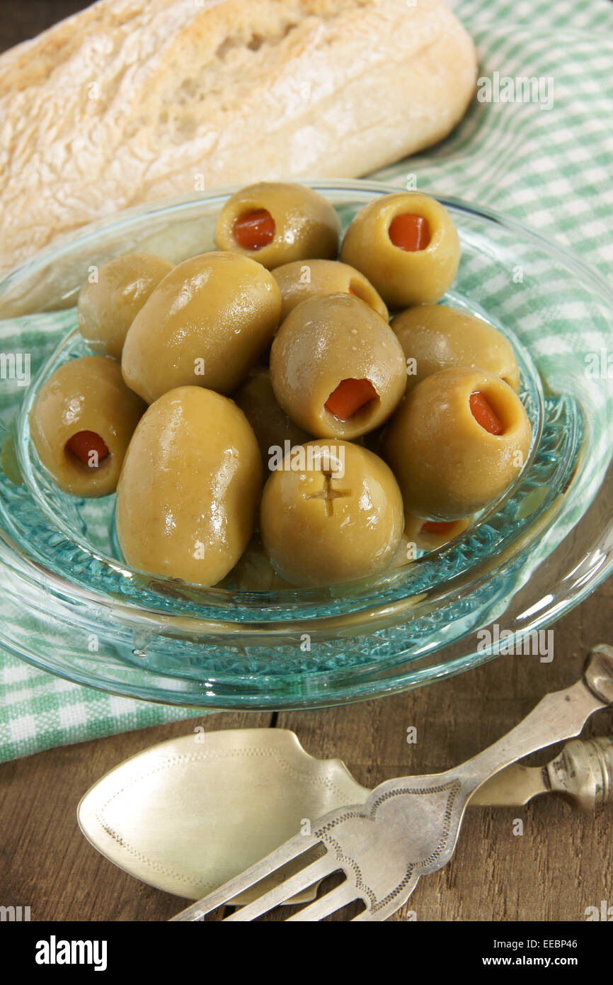 Pimento stuffed olive hi-res stock photography and images - Alamy