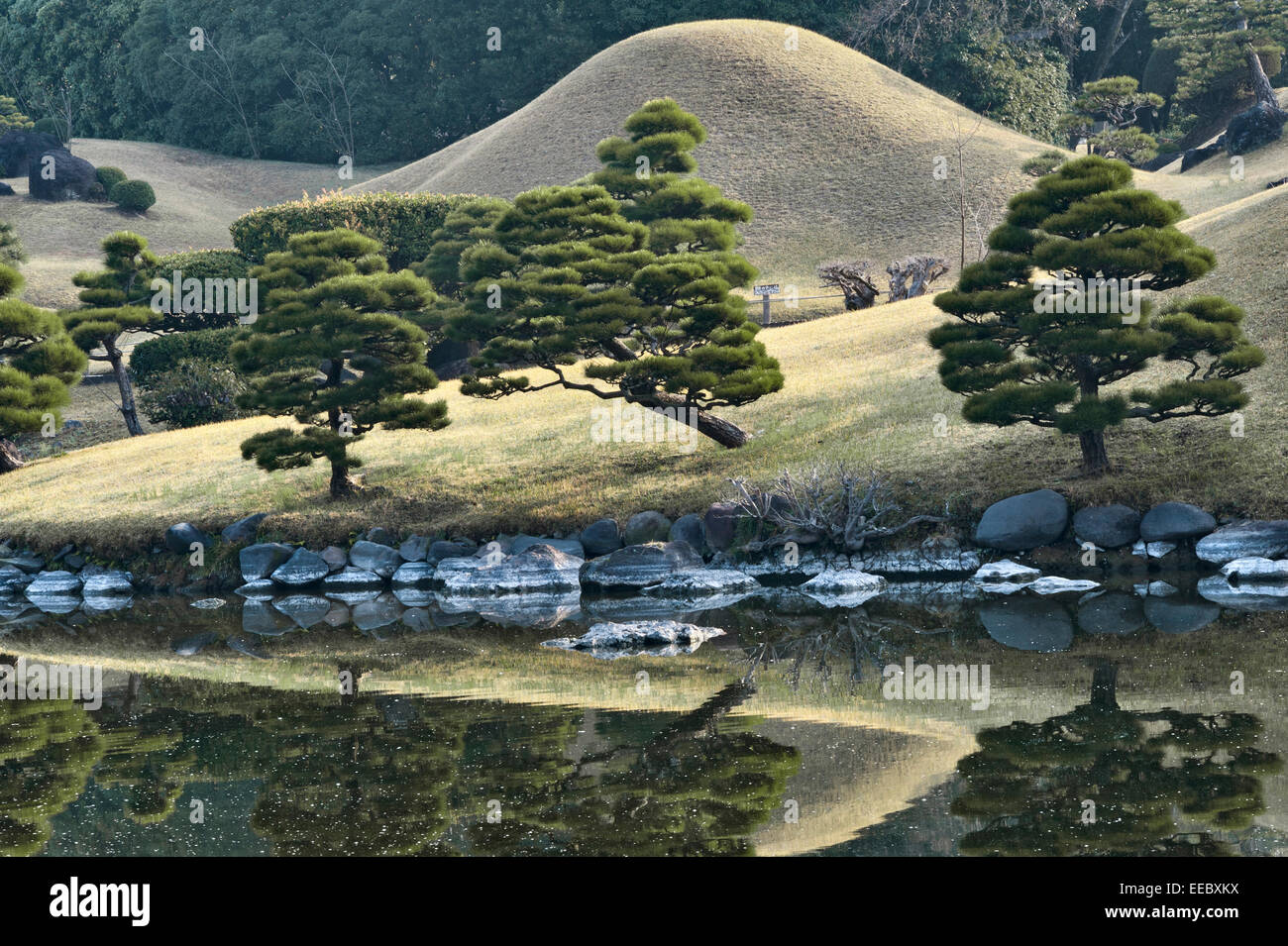 Kumamoto, Kyushu, Japan. The stroll garden of Suizen-ji Joju-en, begun ...