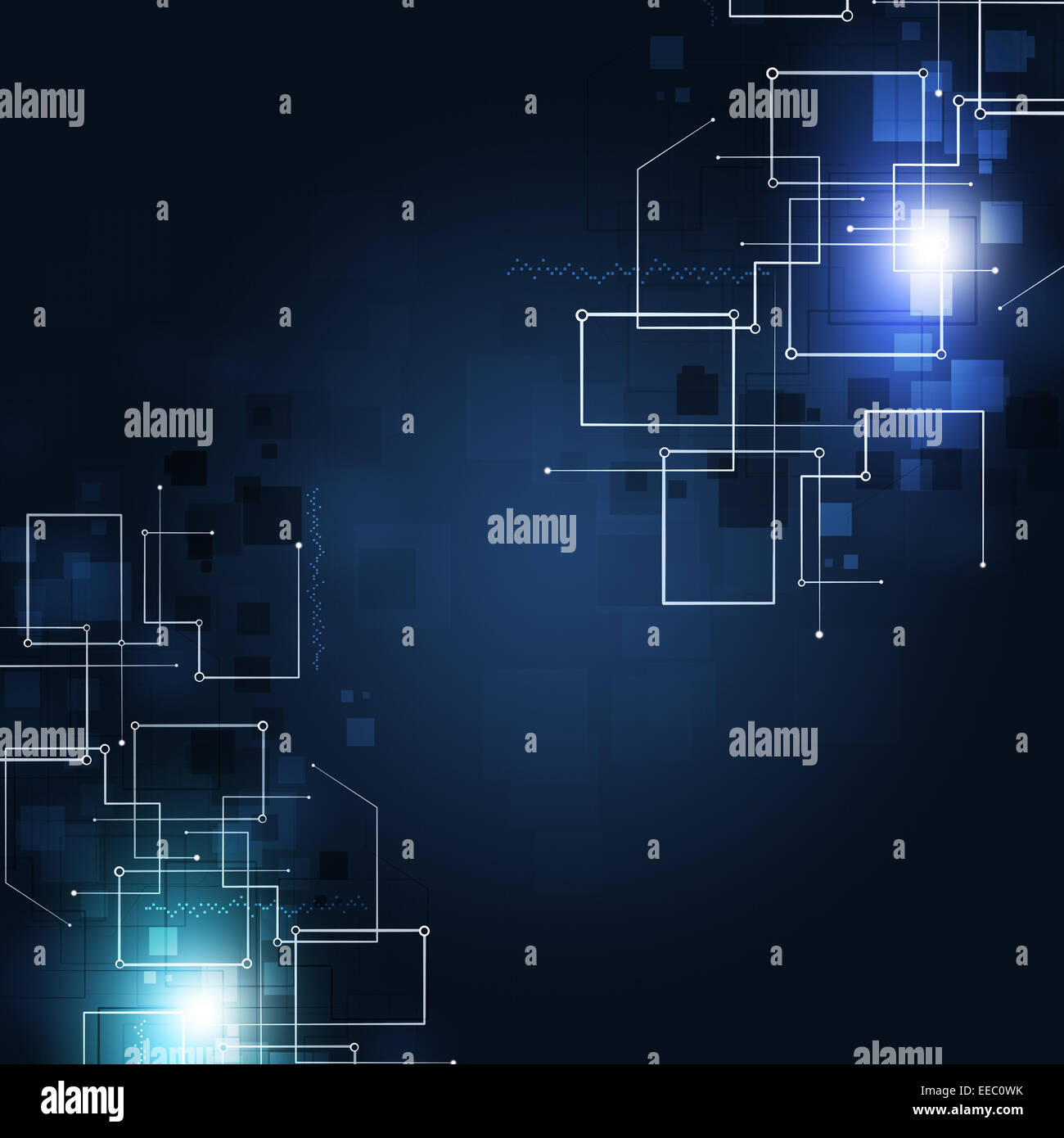abstract communication technologies dark blue business background Stock ...