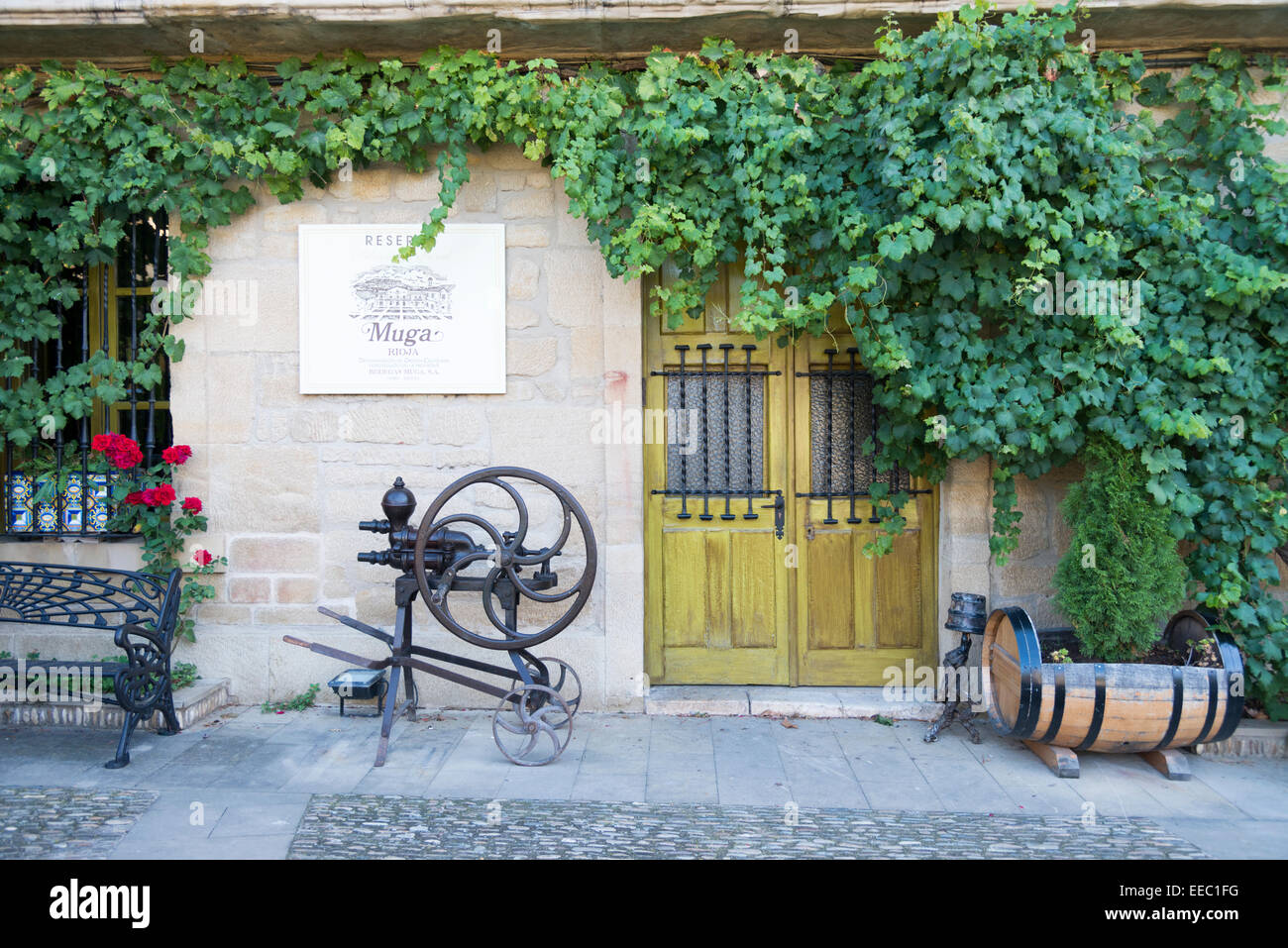 The Muga winery or Bodega in Haro, the capital of the rioja wine making ...