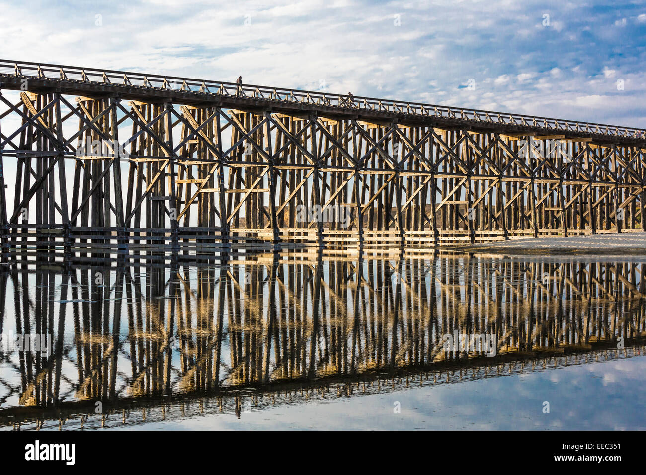 The Pudding Creek Trestle, now part of the Ten Mile Beach Trail along ...