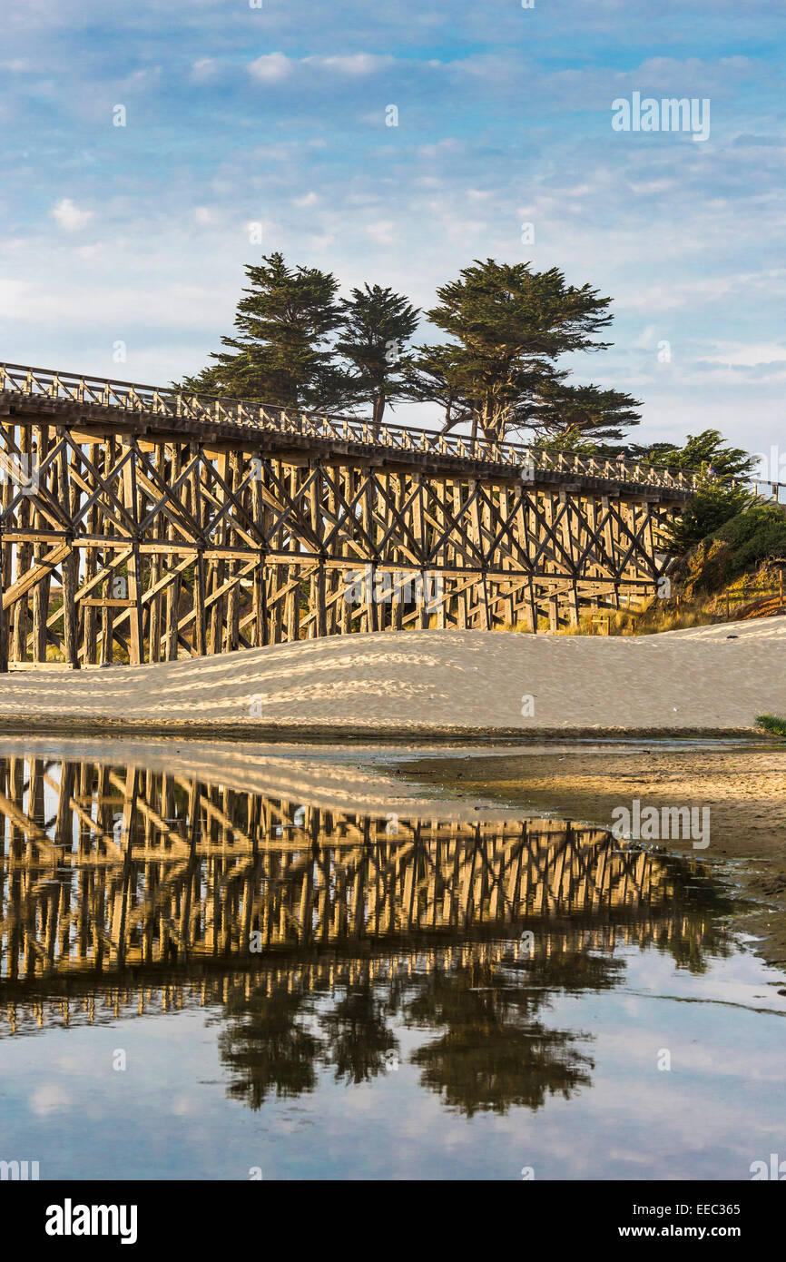 The Pudding Creek Trestle, now part of the Ten Mile Beach Trail along ...