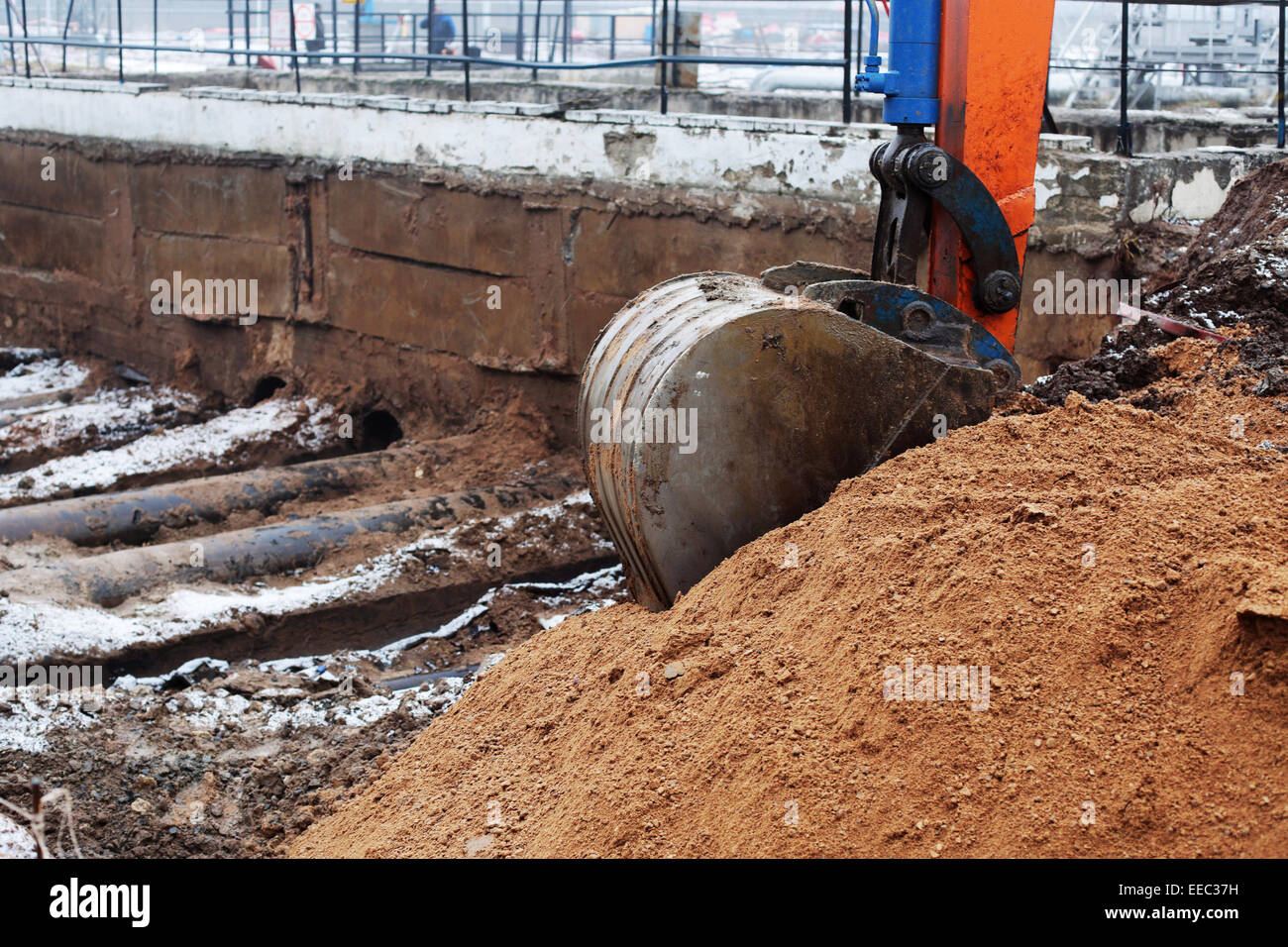 Backhoe excavator hi-res stock photography and images - Alamy