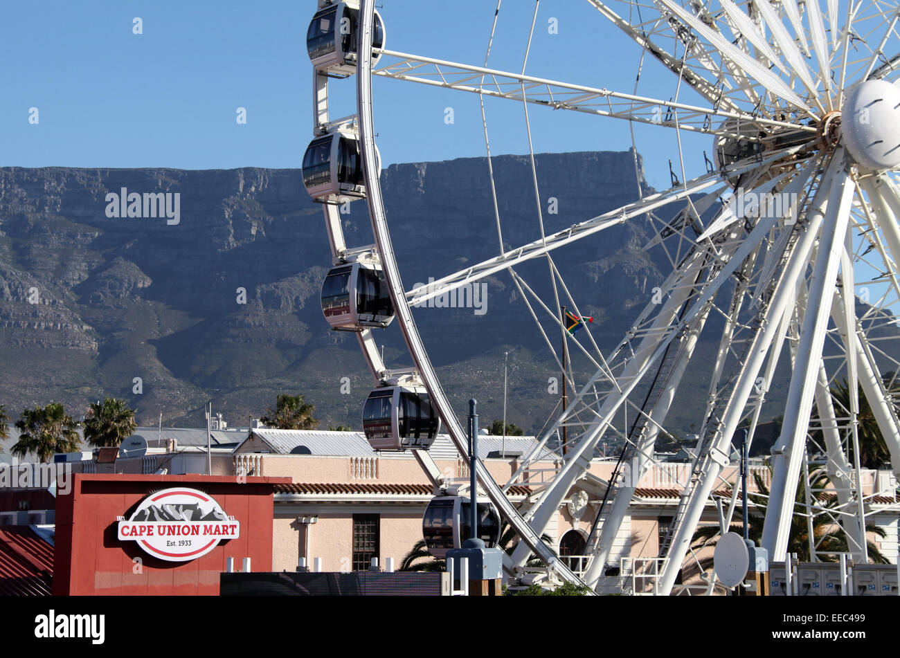 Waterfront Observation Wheel at Cape Town in South Africa with Table ...