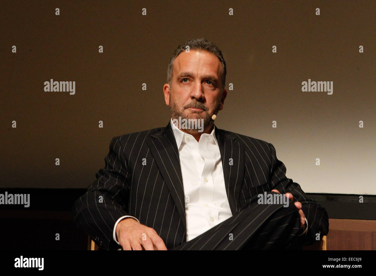 Greek-American writer GEORGE PELECANOS talk with the journalist ...