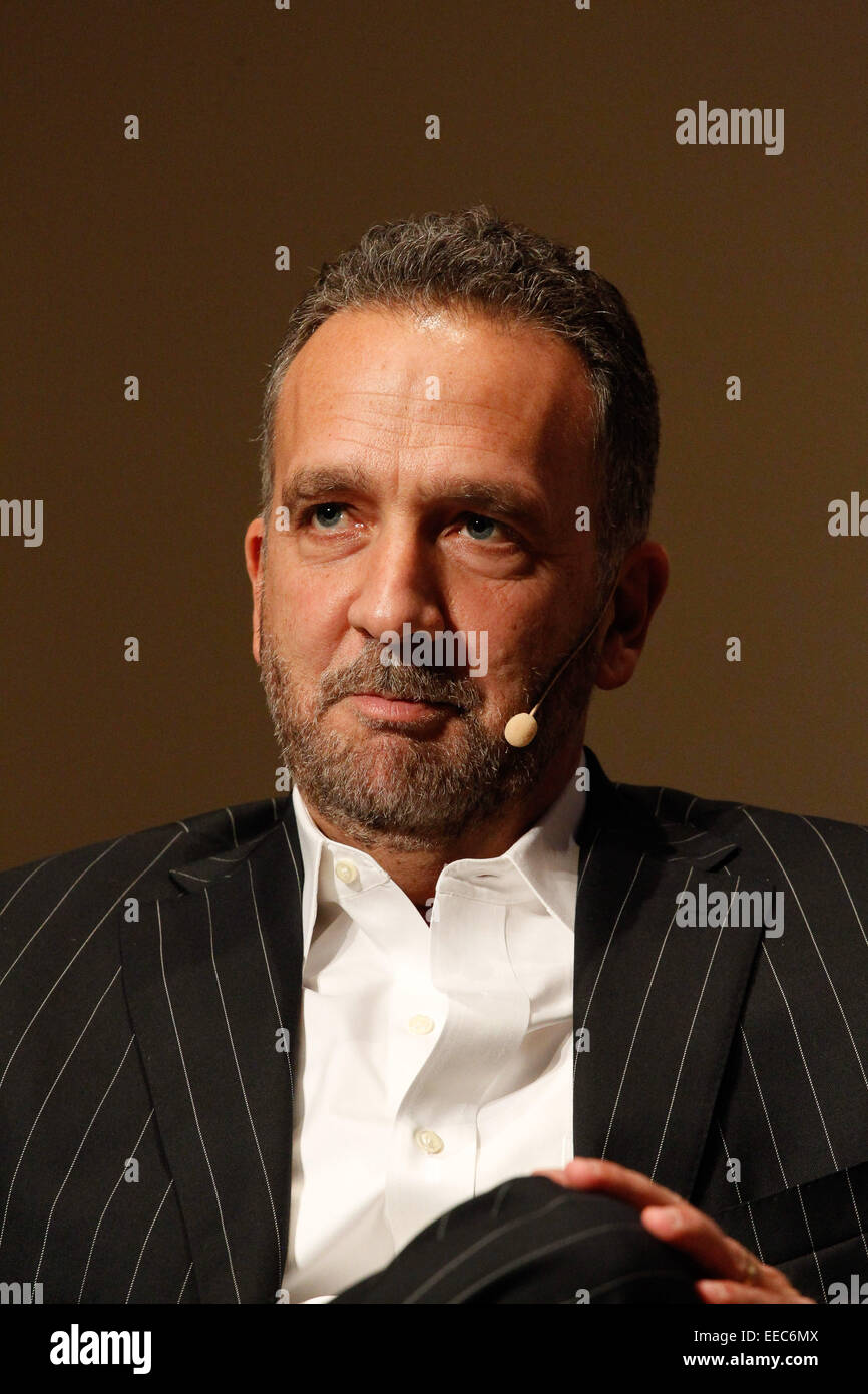 Greek-American writer GEORGE PELECANOS talk with the journalist ...