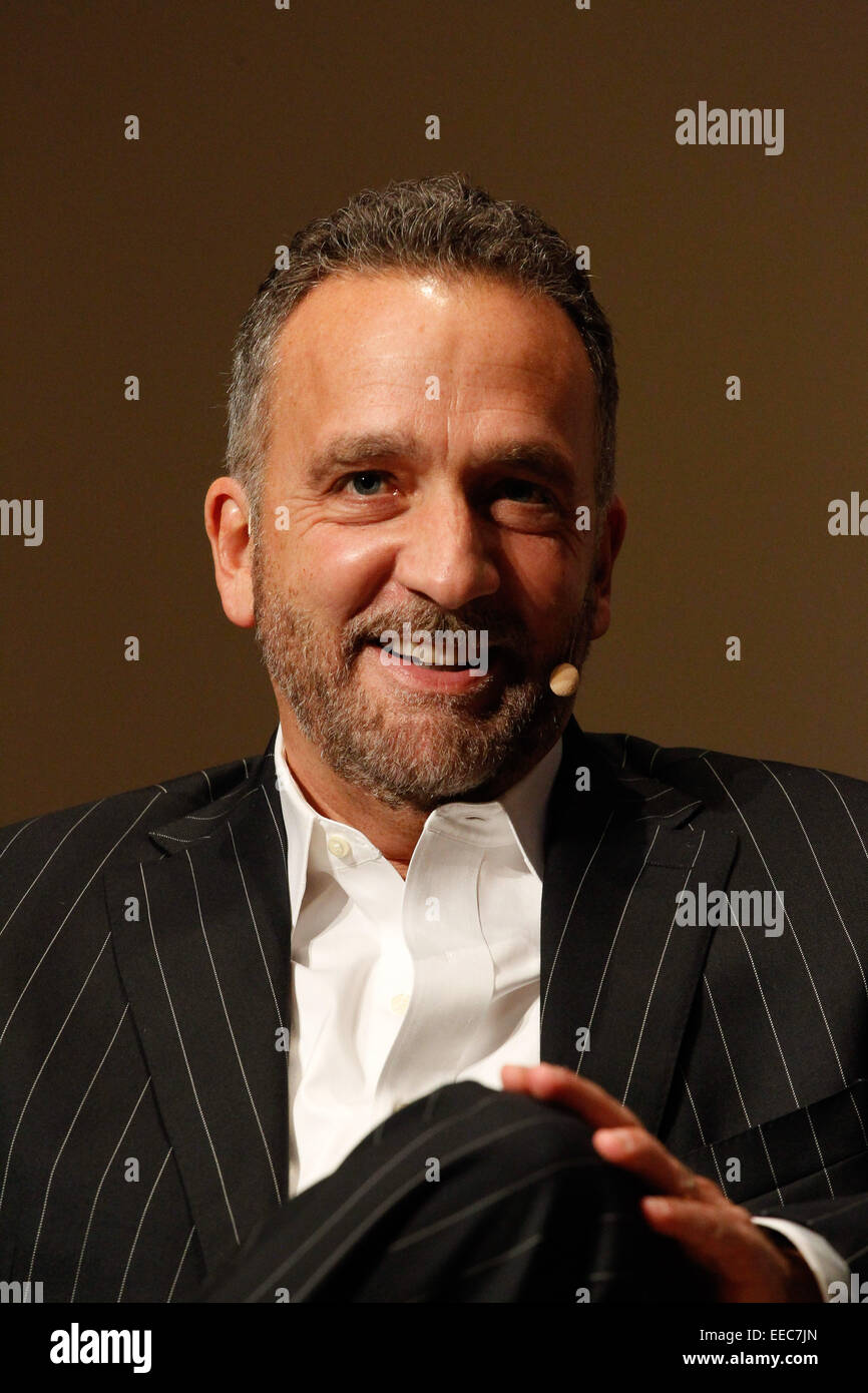 Greek-American writer GEORGE PELECANOS talk with the journalist ...