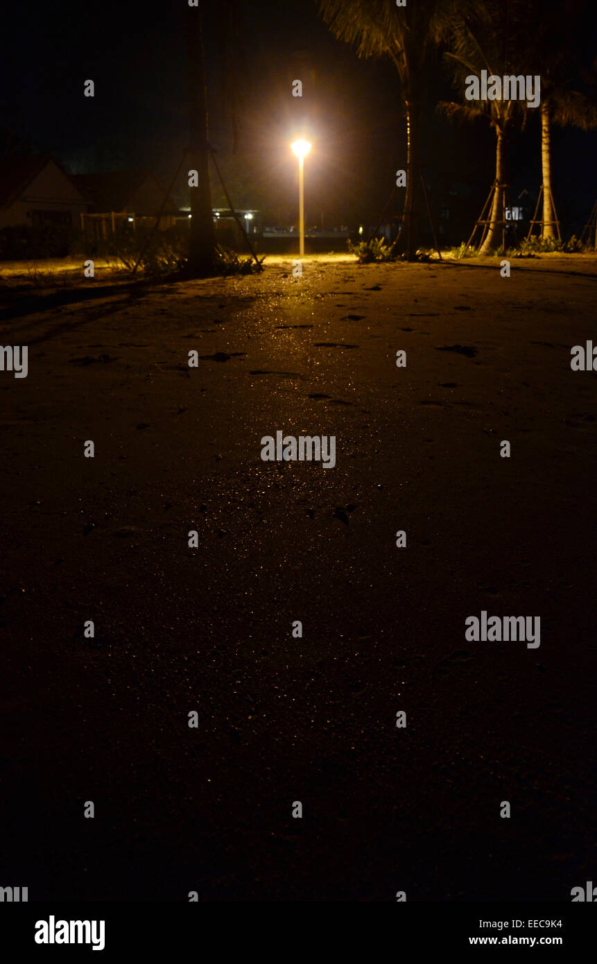 street lighting lamp on the beach Stock Photo - Alamy