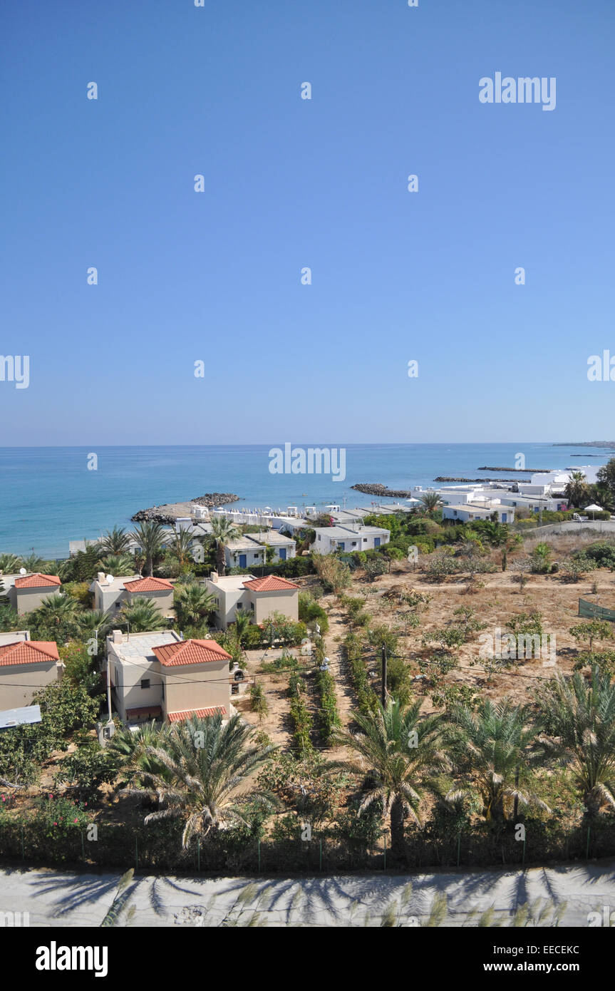 The Greek island of Crete is situated in the Mediterranean sea. Rocky ...