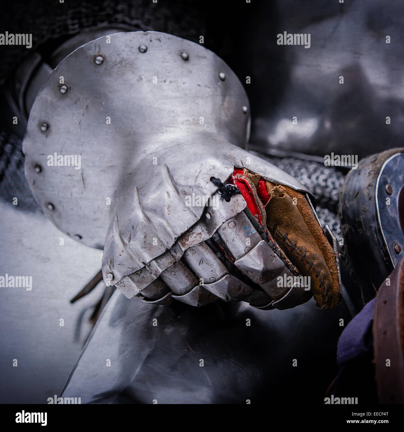 Iron hand, medieval glove hi-res stock photography and images - Alamy