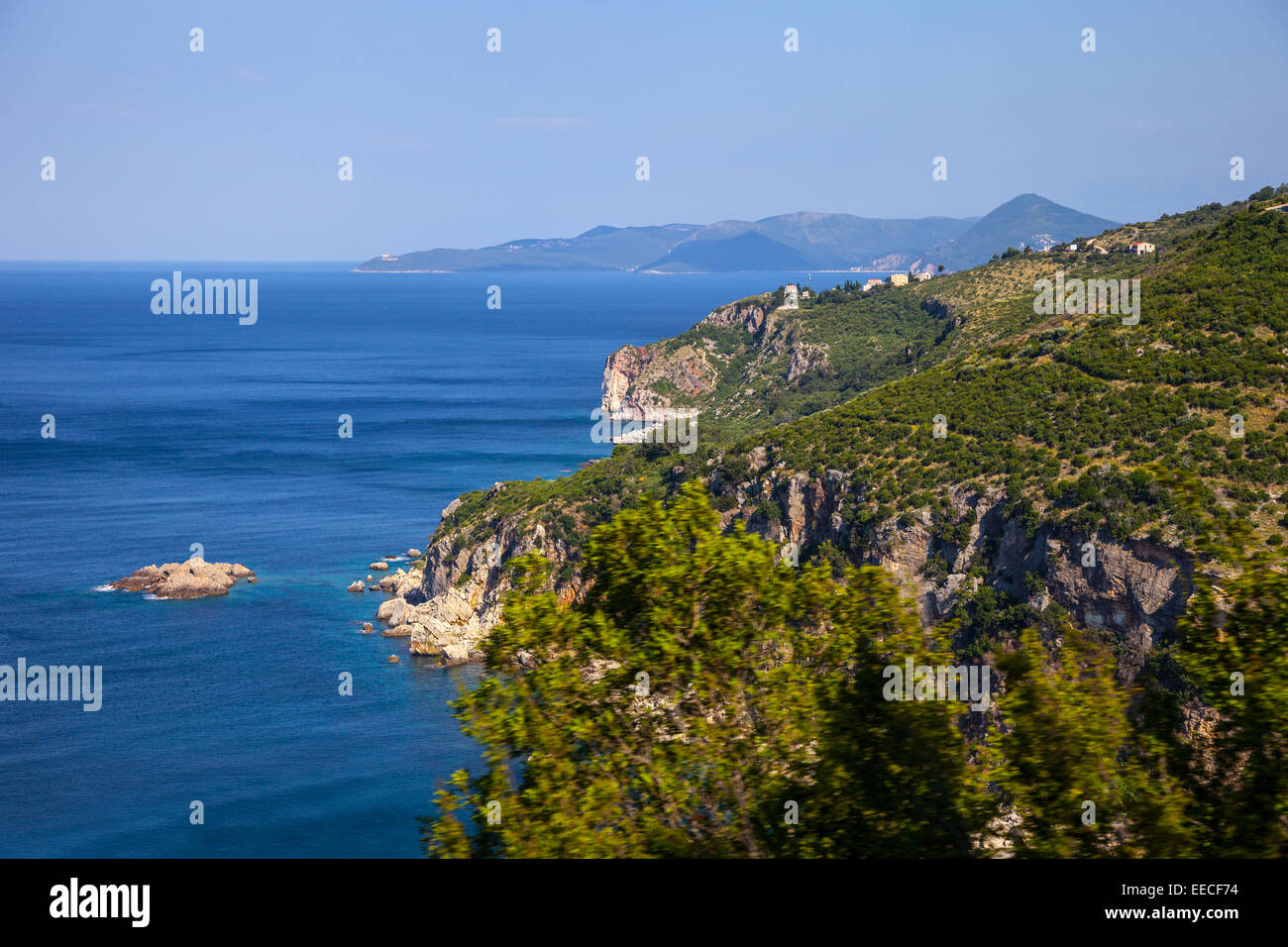 Budvanska Riviera located on the Adriatic sea, Montenegro Stock Photo ...