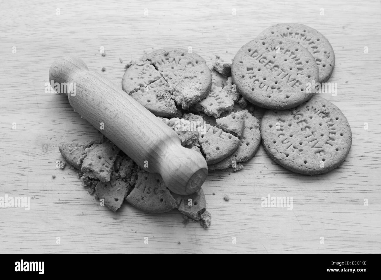 Digestive biscuit Black and White Stock Photos & Images - Alamy