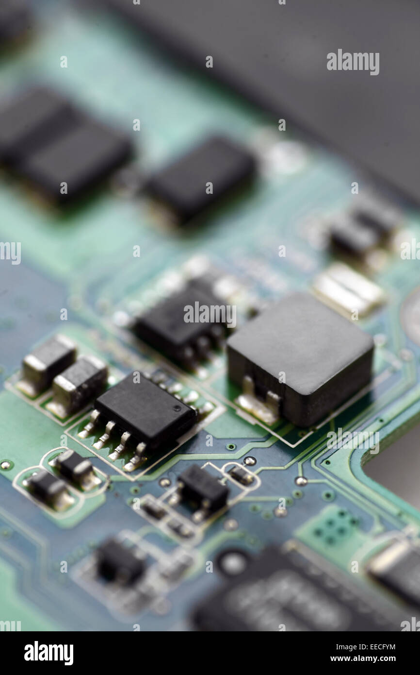 Vertical shot of an electronic micro circuit Stock Photo - Alamy