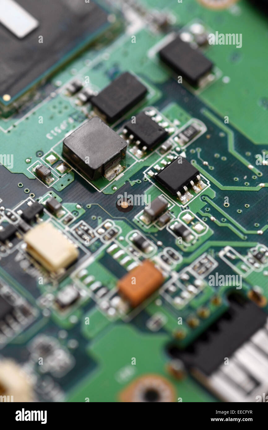 Vertical shot of an electronic micro circuit Stock Photo - Alamy