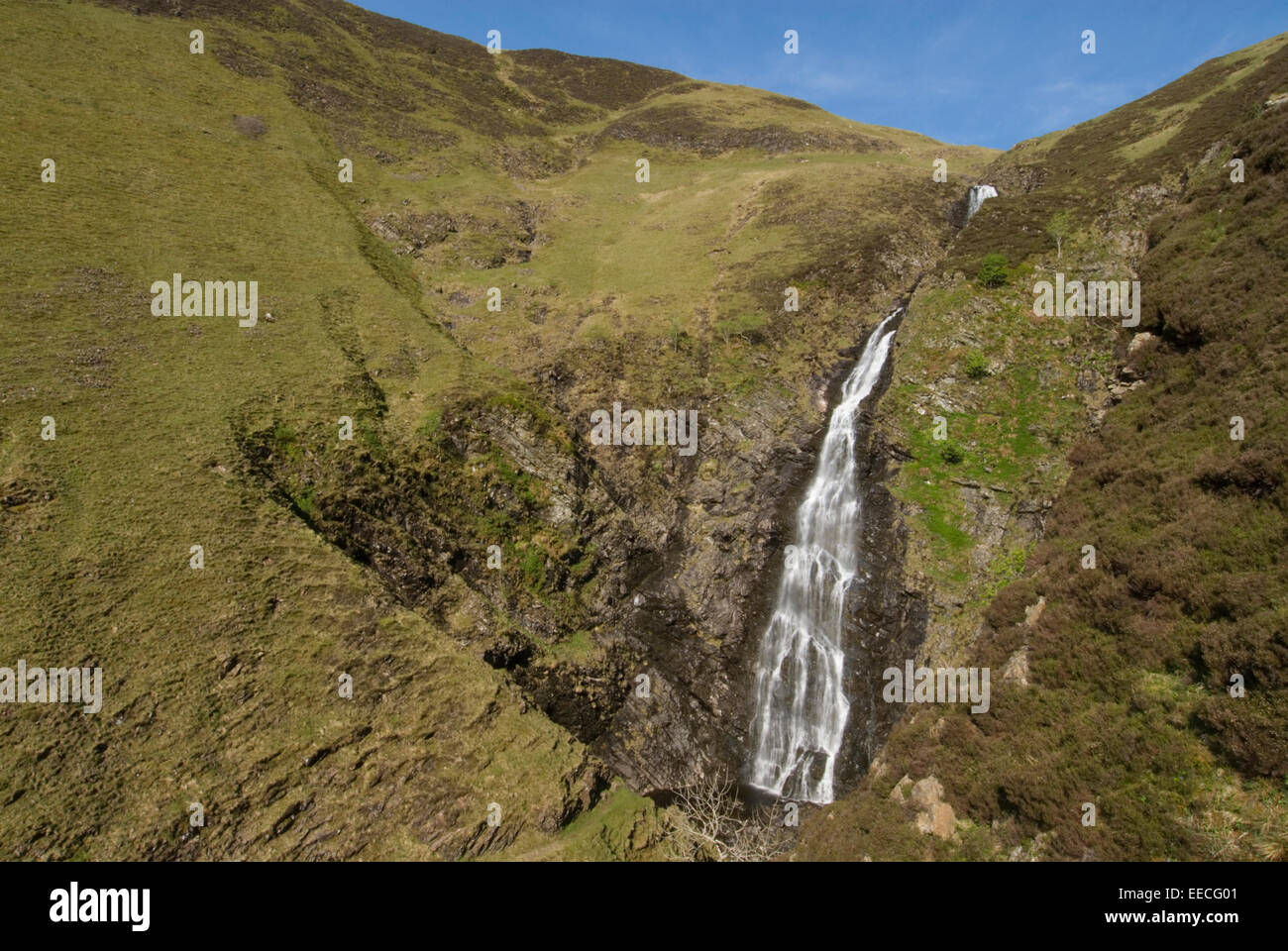 The waterfall Grey Mare's Tail near Moffat, Dumfries and Galloway ...