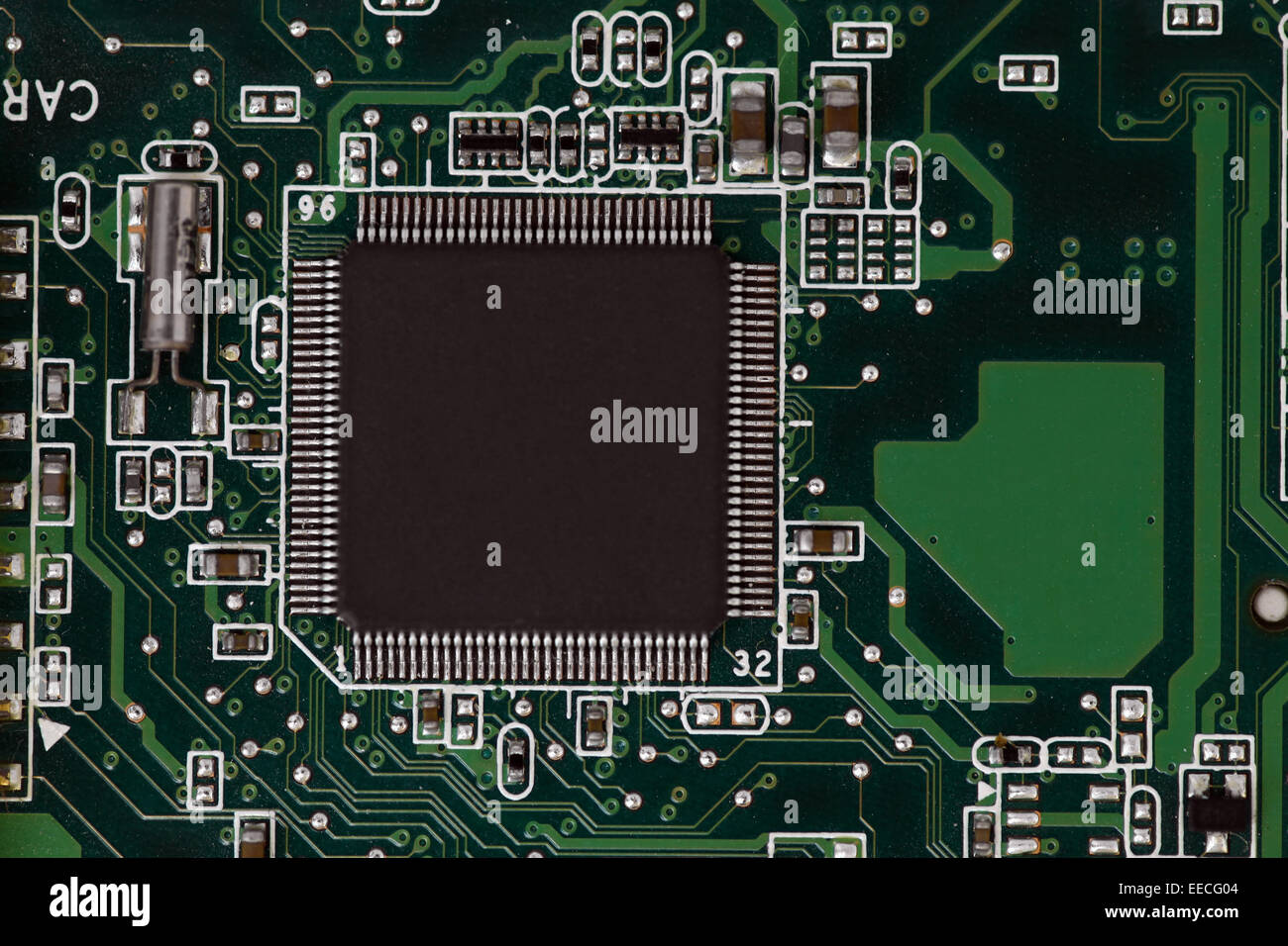 Horizontal shot of an electronic micro circuit Stock Photo - Alamy