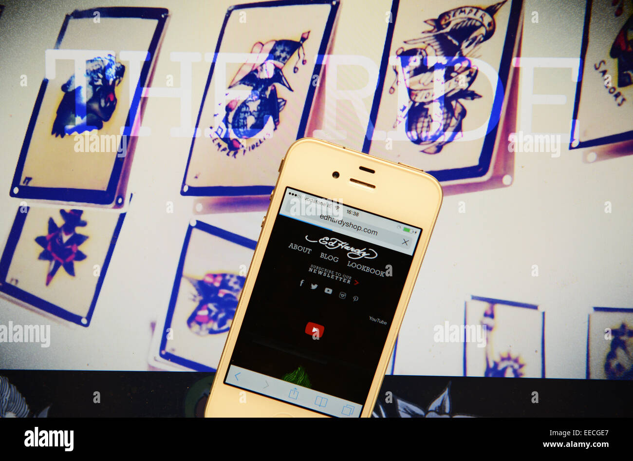 Ed hardy logo hi-res stock photography and images - Alamy