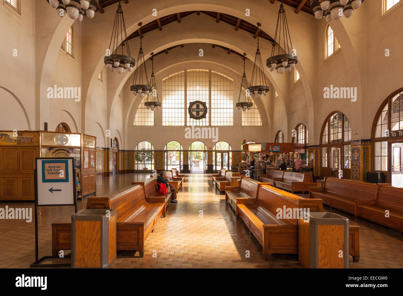 Santa fe train station interior hi-res stock photography and images - Alamy