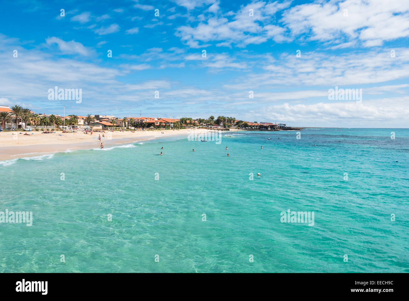 Santa Maria beach in Sal Cape Verde - Cabo Verde Stock Photo - Alamy