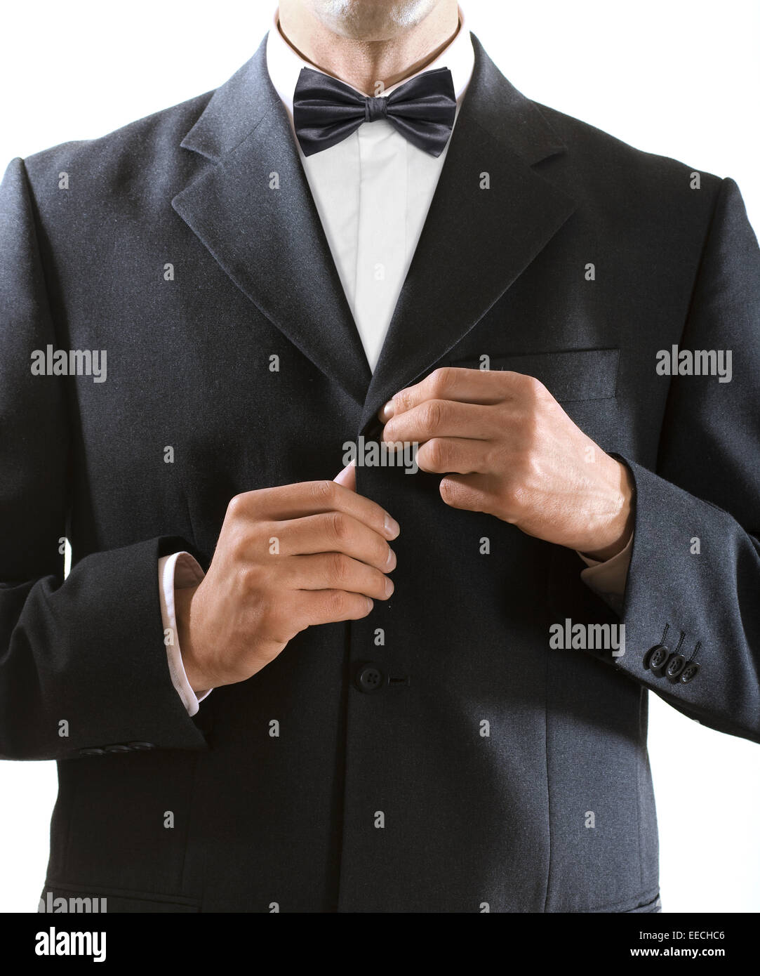 Man with black jacket hi-res stock photography and images - Alamy
