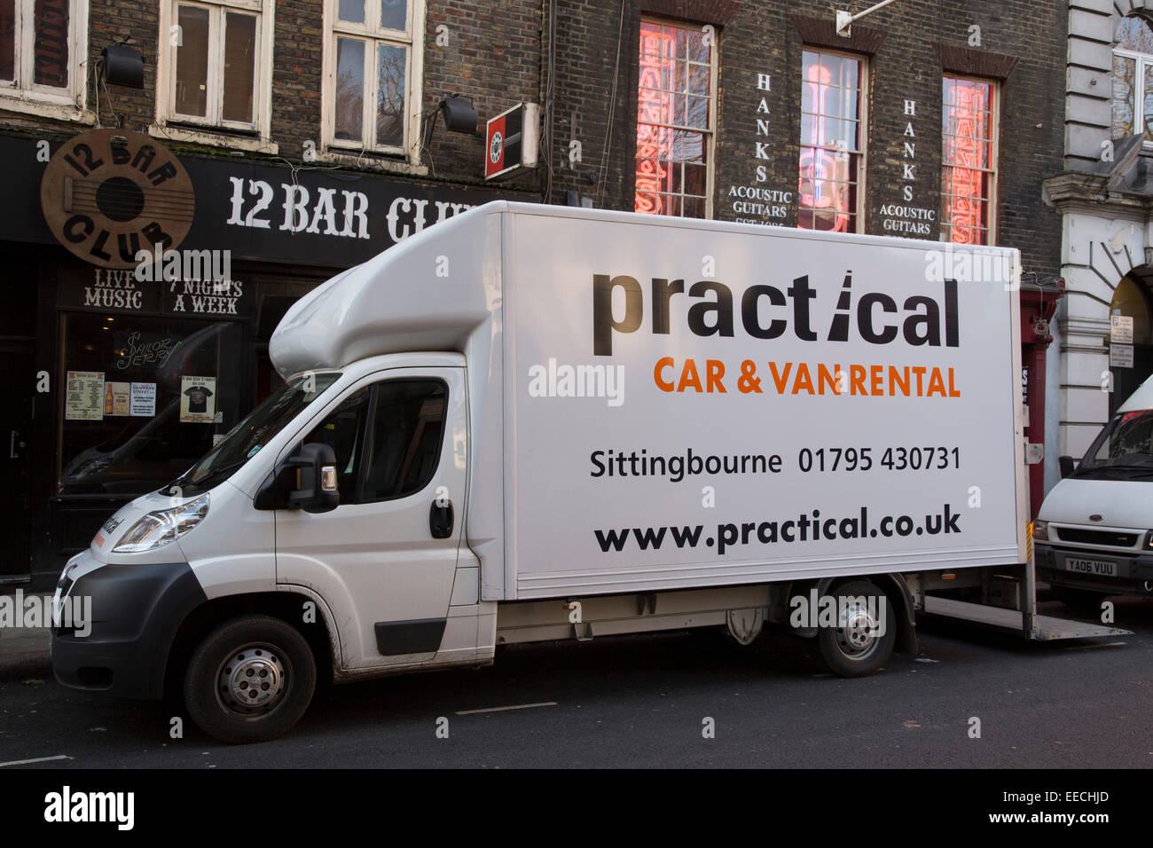 Removals van outside 12 Bar Club and Hank's Guitar Shop on Denmark ...