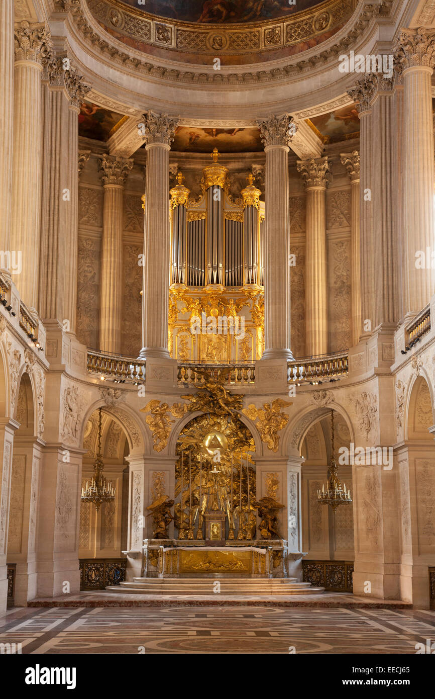 Chapel of the Palace of Versailles. Versailles, France Stock Photo - Alamy