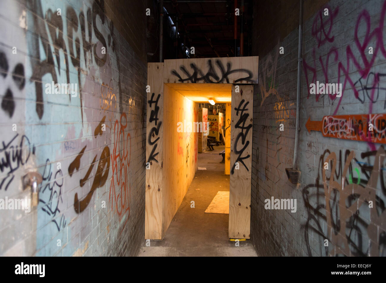 Denmark Place, London. Alley, recording studios, graffiti, Tin Pan ...