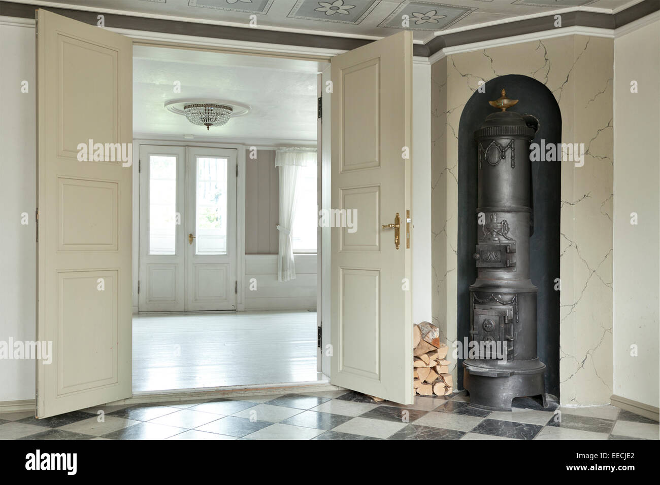 A traditional Scandinavian interior - Oslo Stock Photo - Alamy