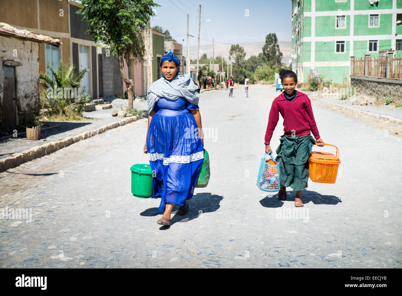 ethiopia street scenes, Mekele or Mekelle, Ethiopia, Africa Stock Photo ...