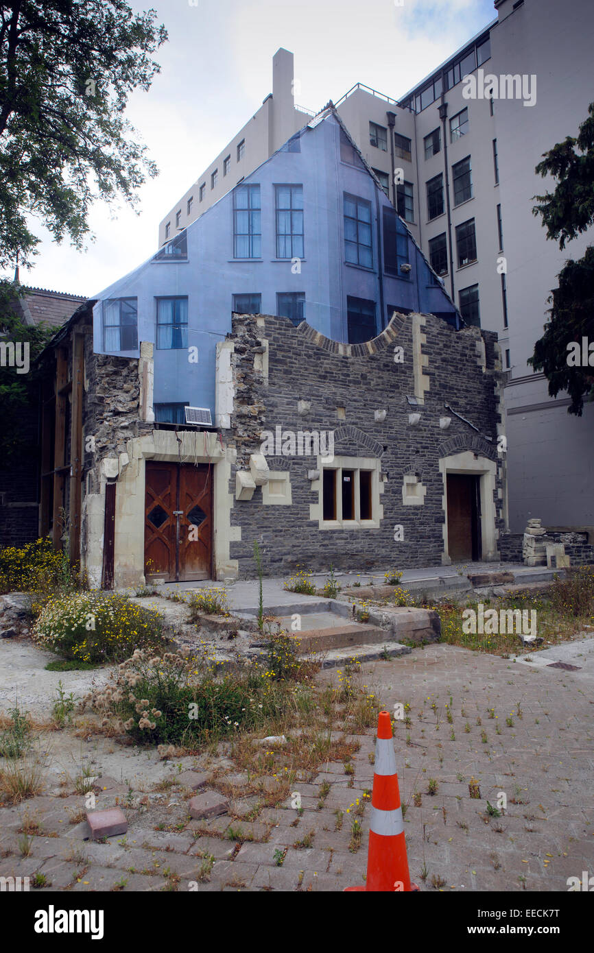 Earthquake damaged buildings in Christchurch city centre Stock Photo ...