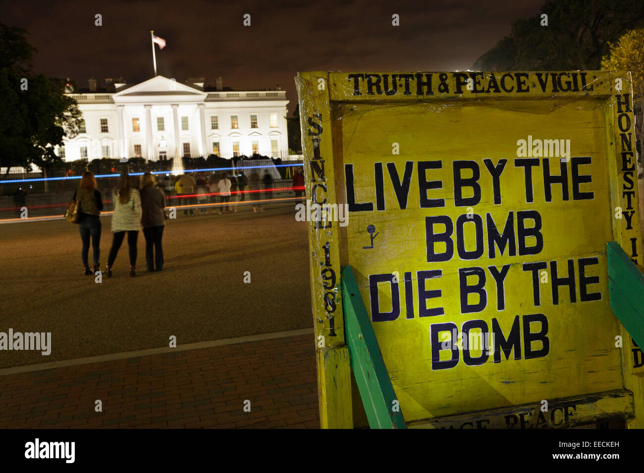 Truth and Peace vigil, Lafayette Square, Washington, DC Stock Photo - Alamy