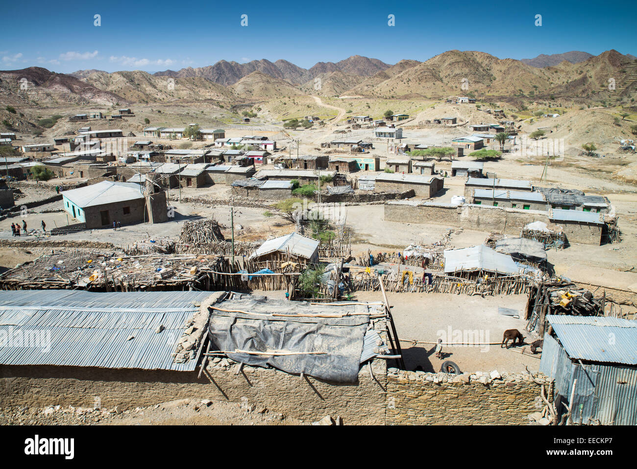 Aerial view of Berhale, Danakil desert, Afar, Ethiopia Stock Photo - Alamy