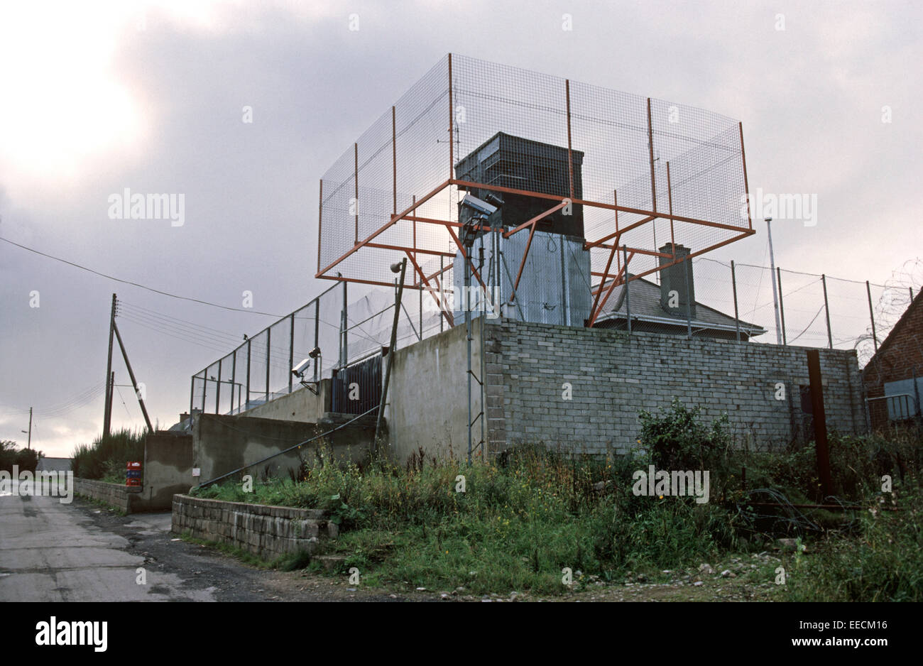 County Fermanagh, Northern Ireland - October 1980. Rosslea, RUC, Royal ...