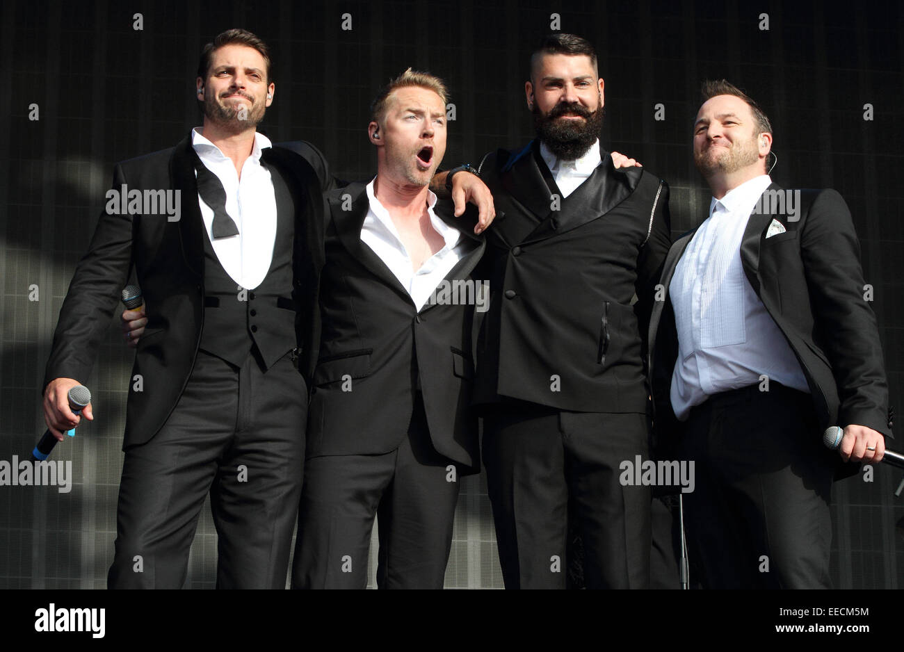 British Summertime at Hyde Park, London Featuring: Boyzone Where ...