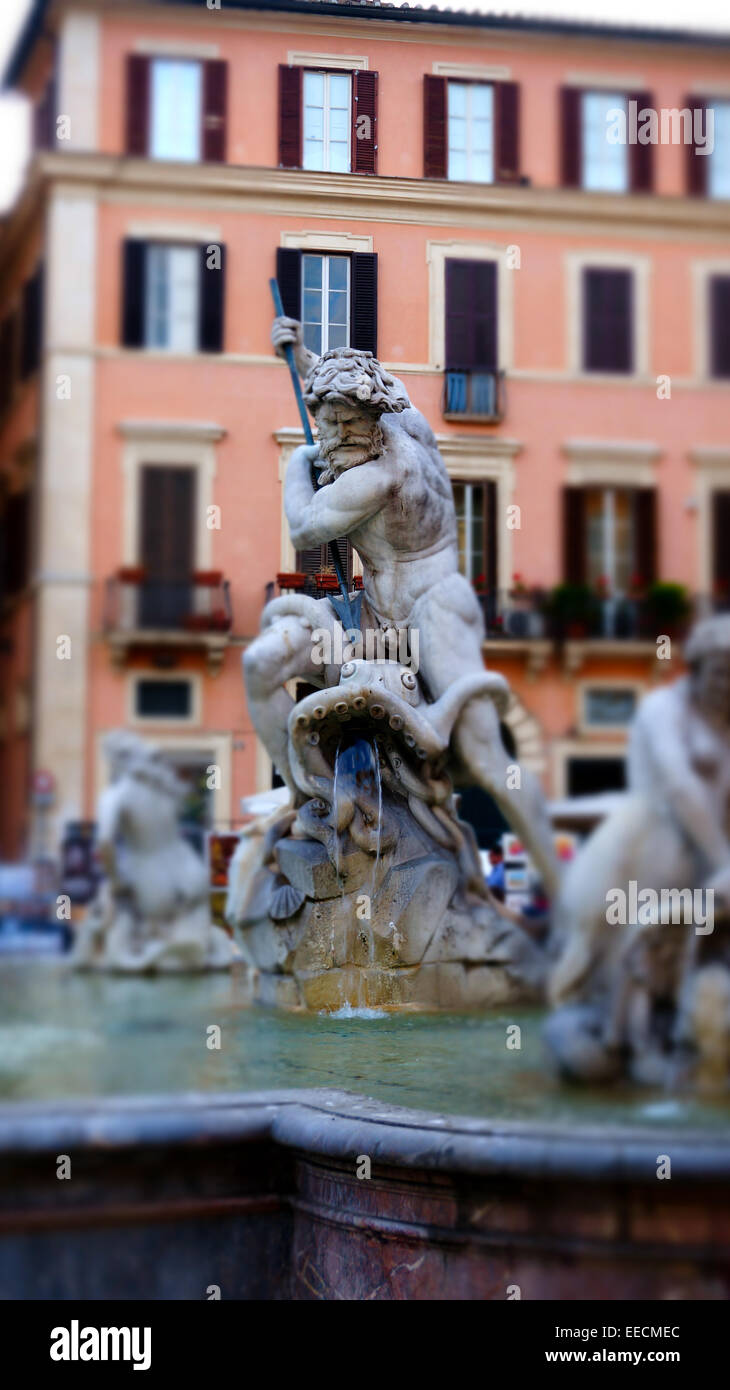 Piazza Navona, one of most important square in Rome Italy Stock Photo ...