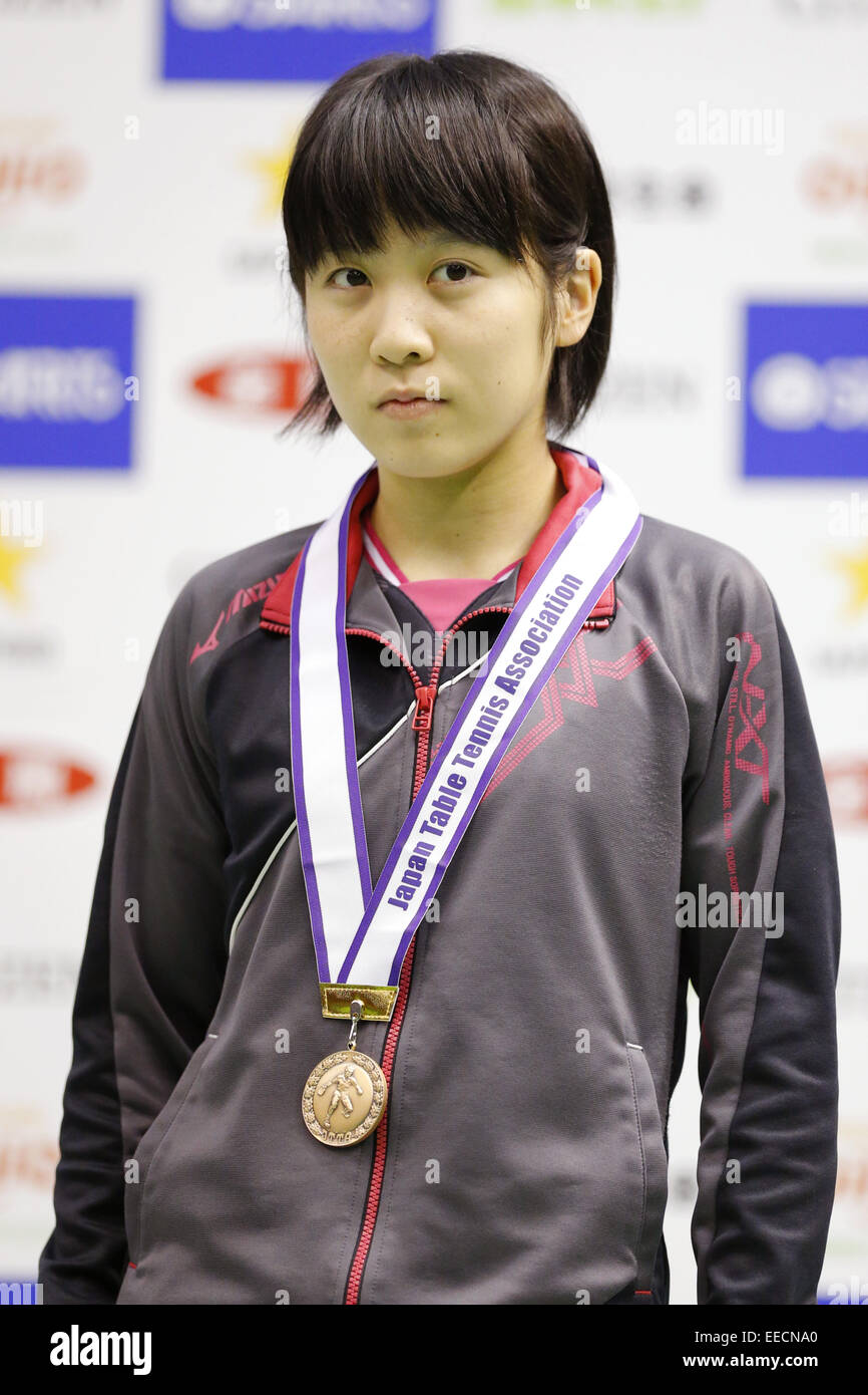 Tokyo Metropolitan Gymnasium, Tokyo, Japan. 15th Jan, 2015. Miu Hirano, January 15, 2015 - Table ...