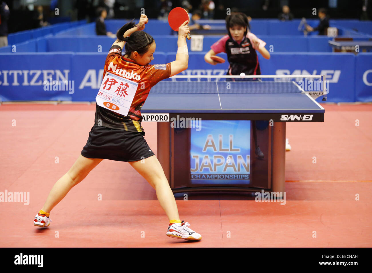 Tokyo Metropolitan Gymnasium, Tokyo, Japan. 15th Jan, 2015. Mima Ito ...