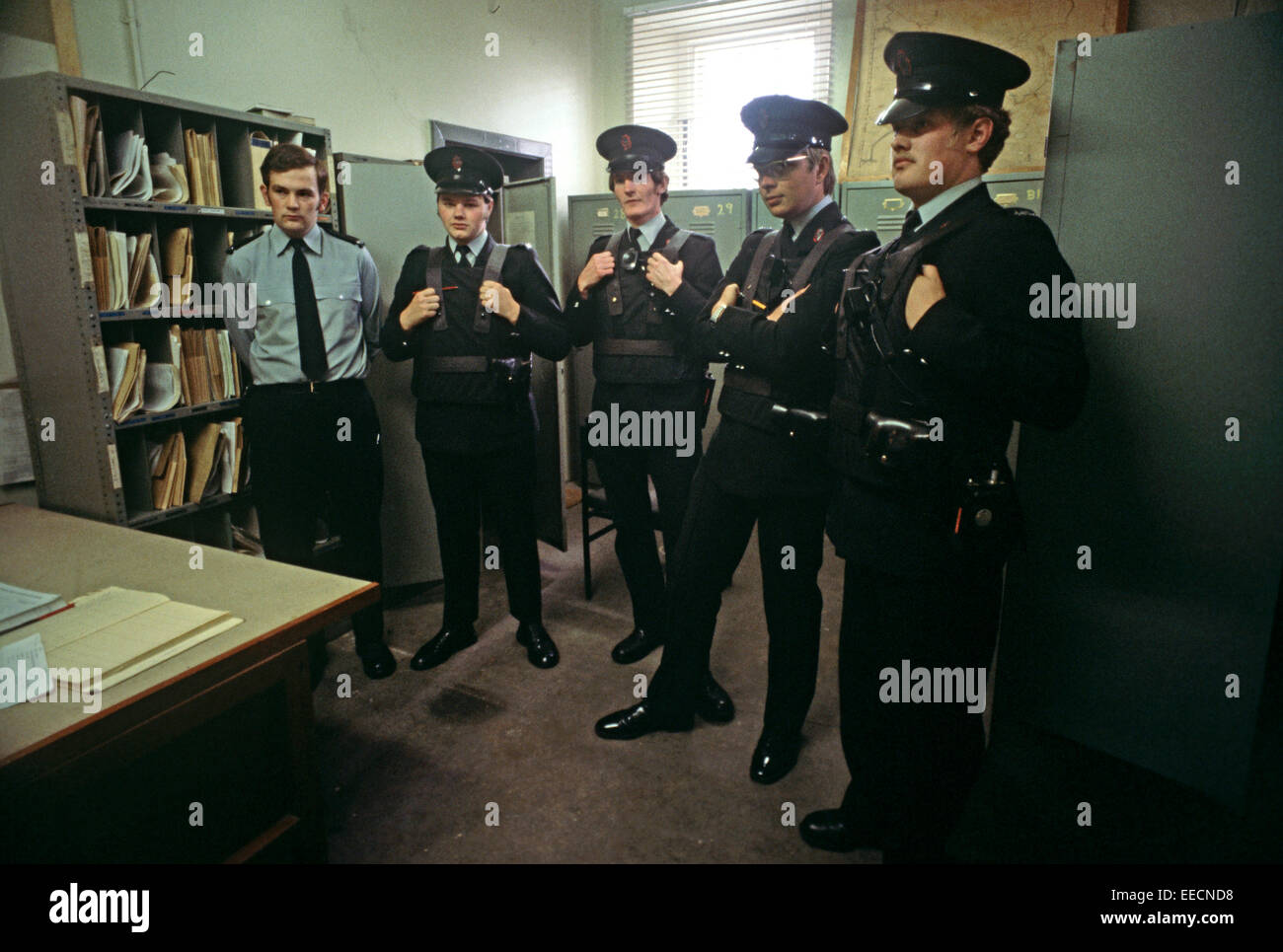 COUNTY FERMANAGH, UNITED KINGDOM - SEPTEMBER 1978.RUC, Royal Ulster ...