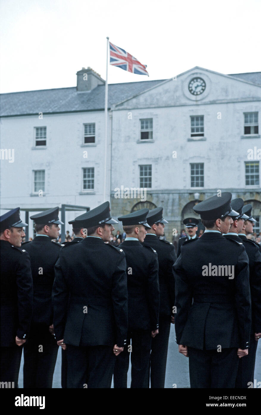ENNISKILLEN, UNITED KINGDOM - SEPTEMBER 1978. RUC, Royal Ulster ...