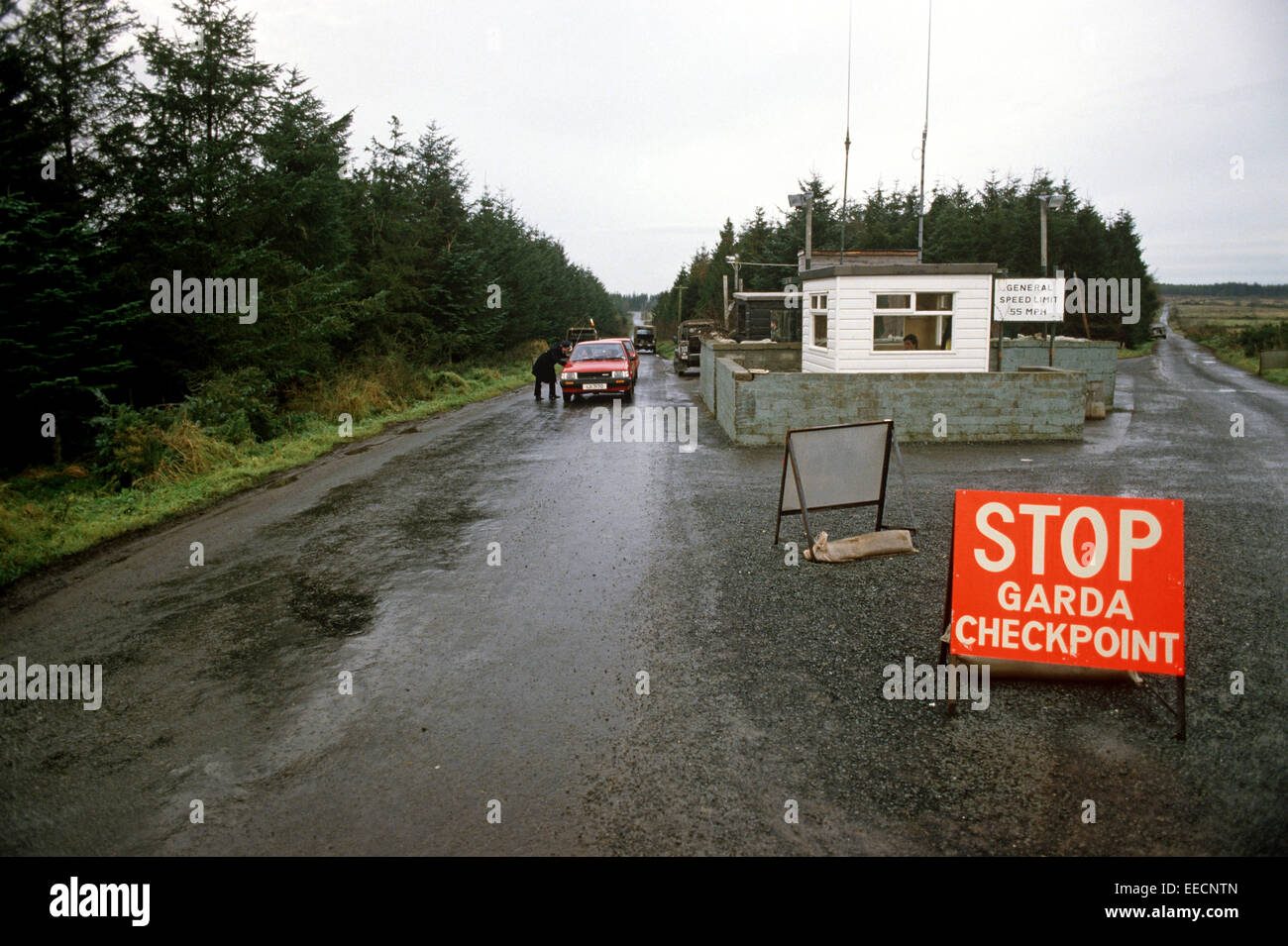 REPUBLIC OF IRELAND, COUNTY DONEGAL-NOVEMBER 1985. Garda, Irish police ...