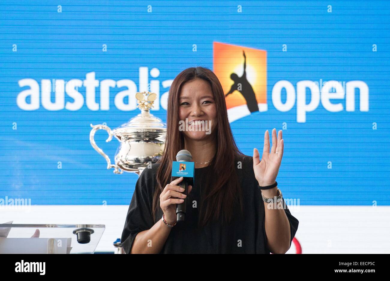 Melbourne, Australia. 16th Jan, 2015. Former Chinese tennis player Li ...