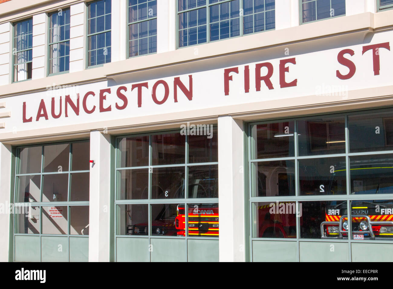 Launceston fire station in Tasmania,Australia Stock Photo - Alamy