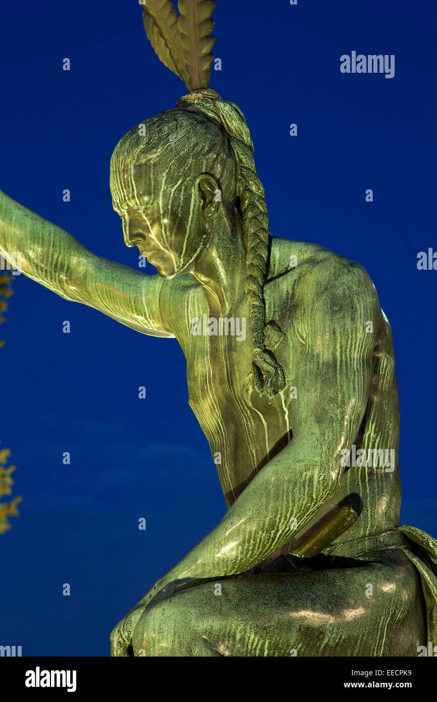 Closing Era Statue, Colorado State Capitol, Denver, Colorado Stock ...