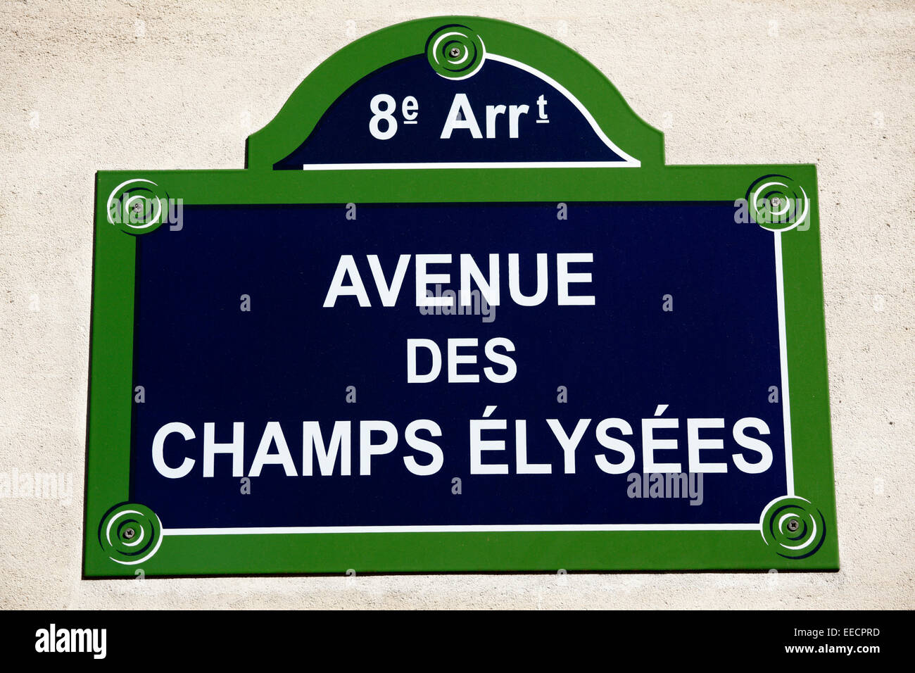 Champs elysees sign hi-res stock photography and images - Alamy
