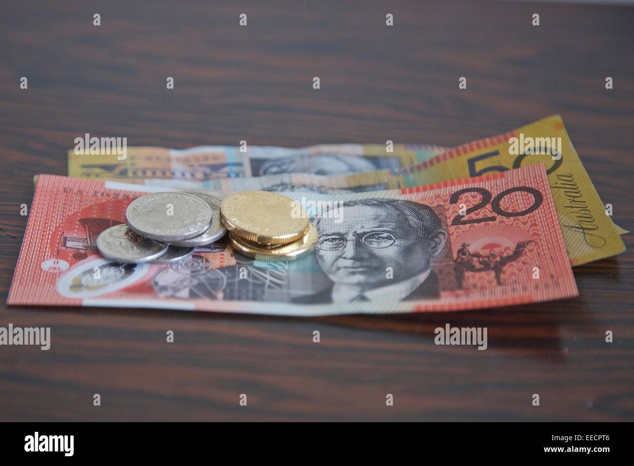 Money: Australian dollars. Credit: Copyright © 2015 Richard Milnes ...