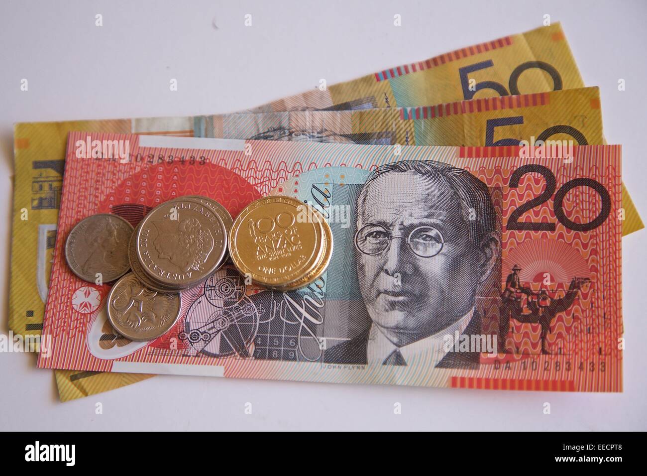 Money: Australian dollars. Credit: Copyright © 2015 Richard Milnes ...